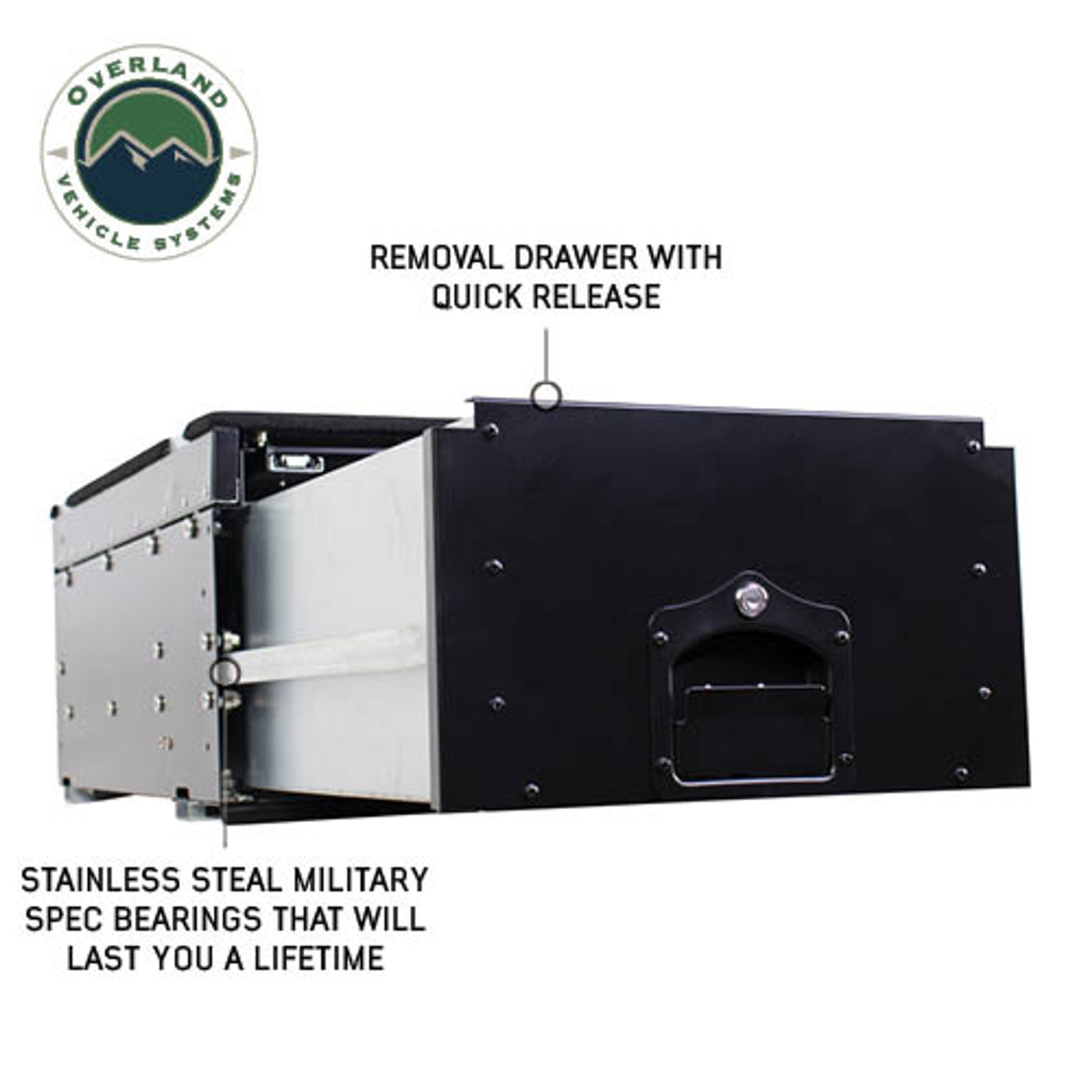 Overland Vehicle Systems Cargo Box W/Slide Out Drawer & Working Statio ...