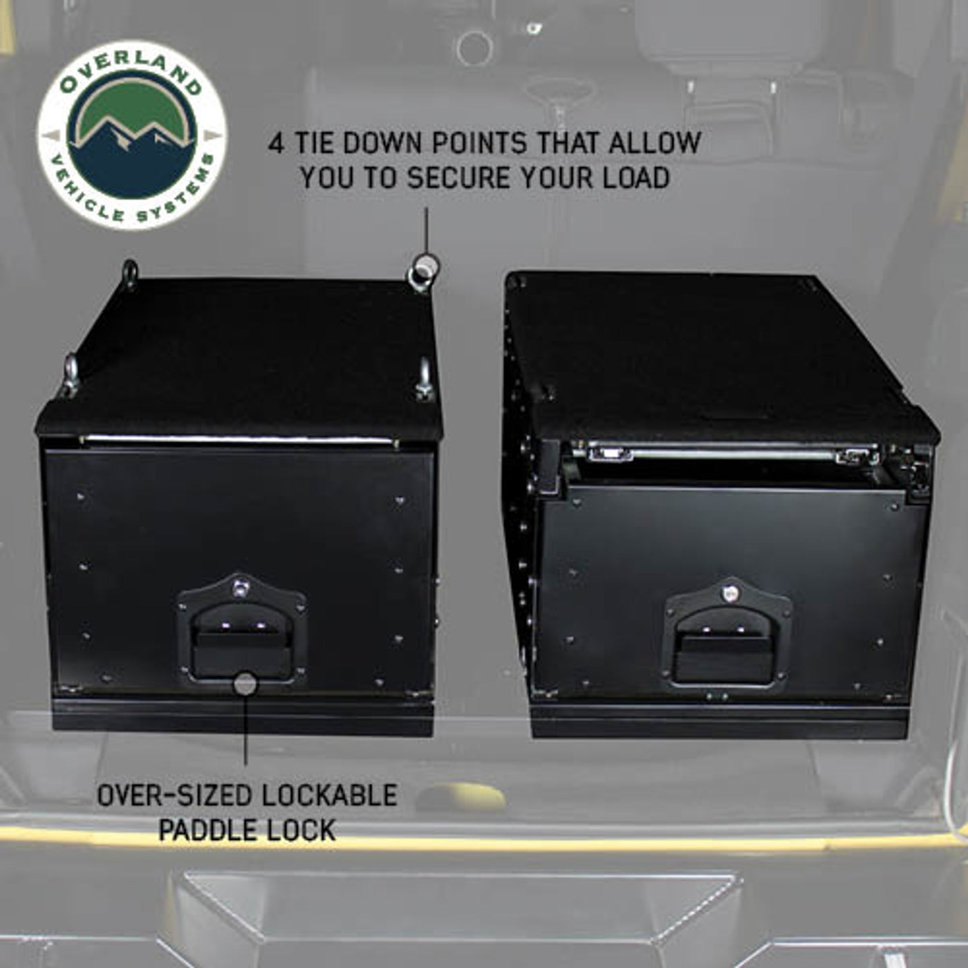 Overland Vehicle Systems Cargo Box W/Slide Out Drawer & Working Statio ...