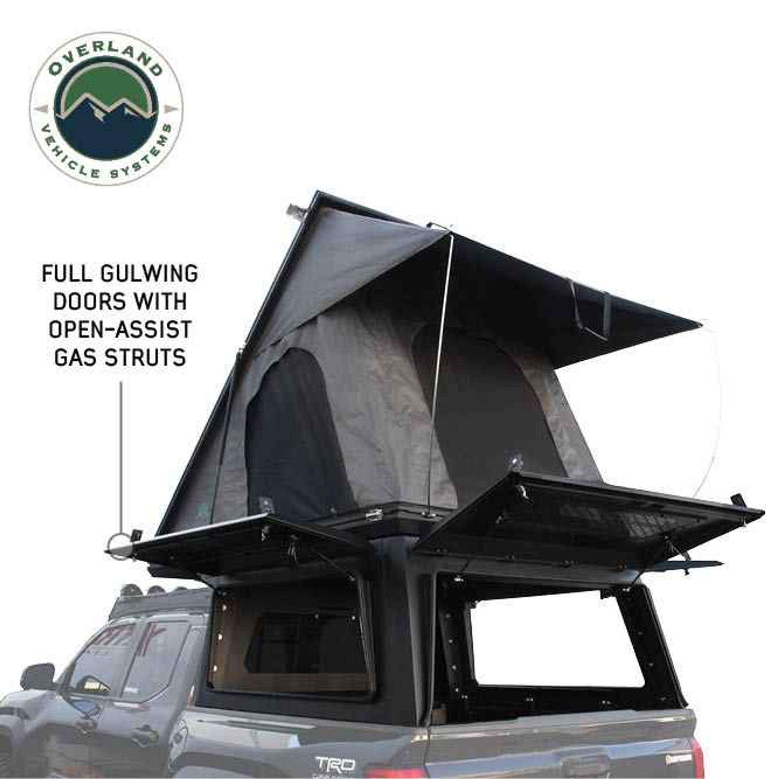 Overland Vehicle Systems Excursion Camper Shell Roof Top Tent Combo ...