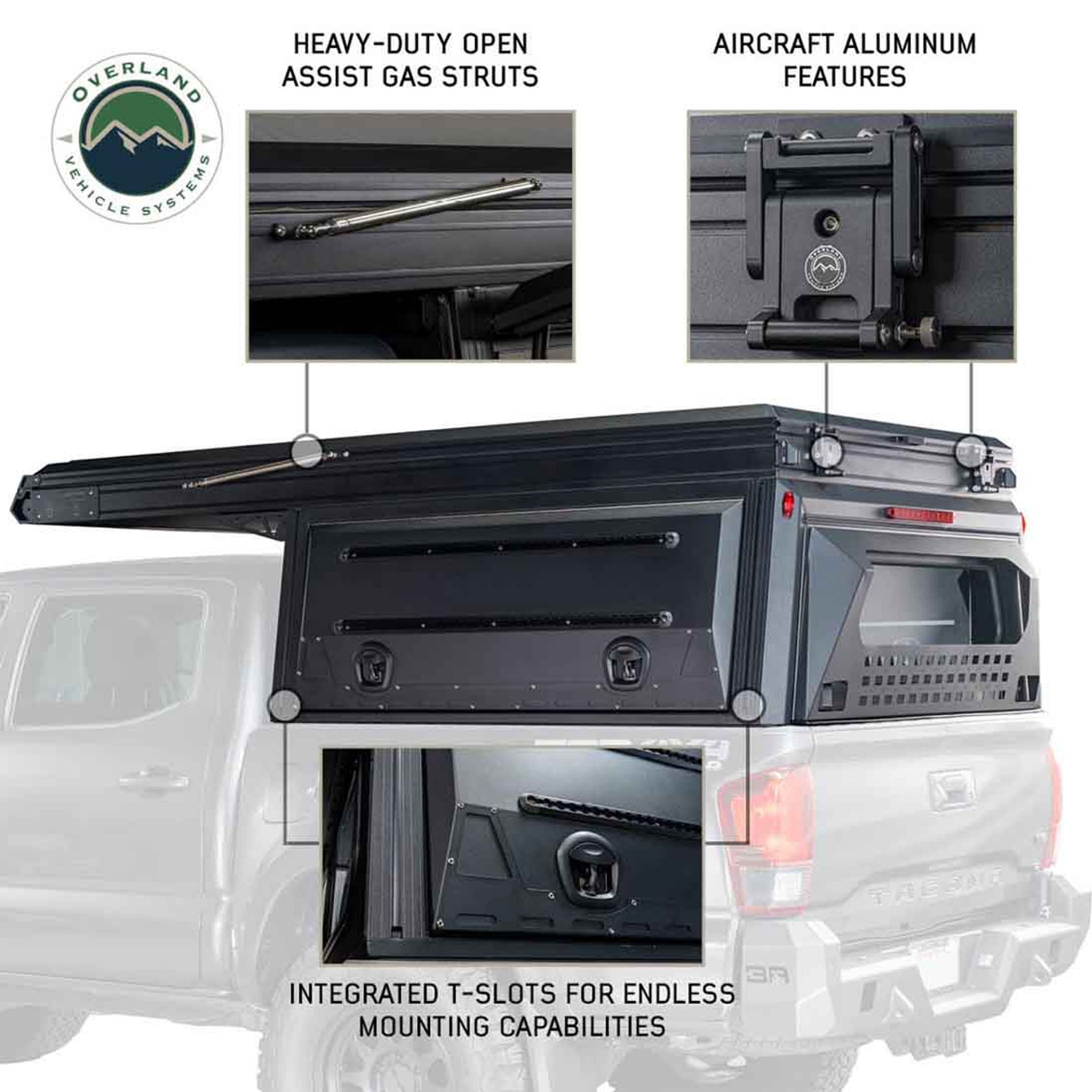 Overland Vehicle Systems MagPak Camper Shell/Roof Top Tent Combo ...