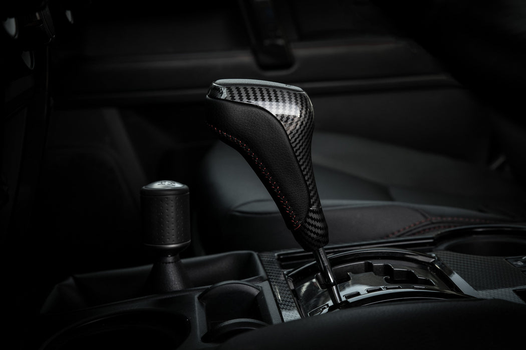 Tundra Shift Knob Trim ABS Carbon Fiber Look Gear Shift Knob Head Decor ...